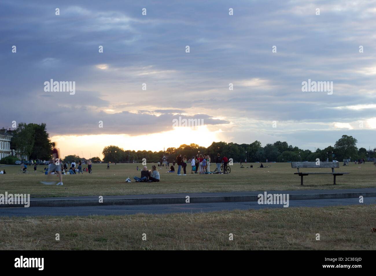 People out in force in Greenwich park enjoying freedom of lockdown ...