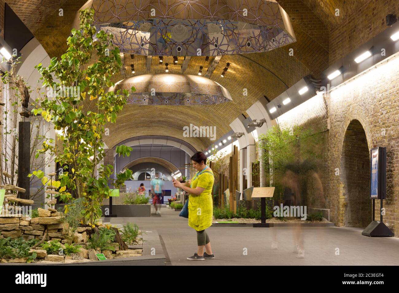 Pop-up garden installed in subway tunnel at London Bridge station, with ...