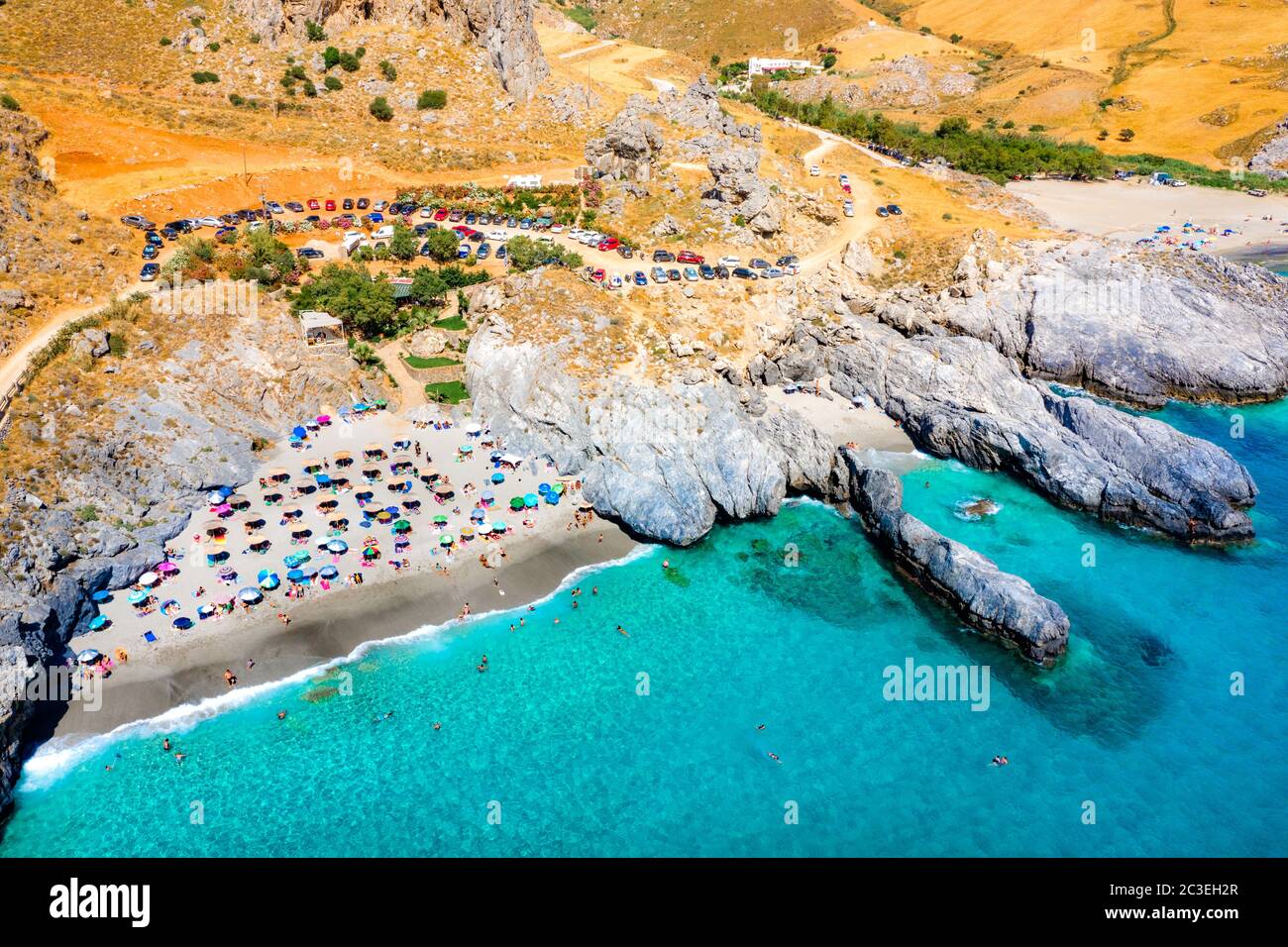 Amazing Ammoudi, Ammoudaki, Damnoni beaches in Crete island, Greece ...