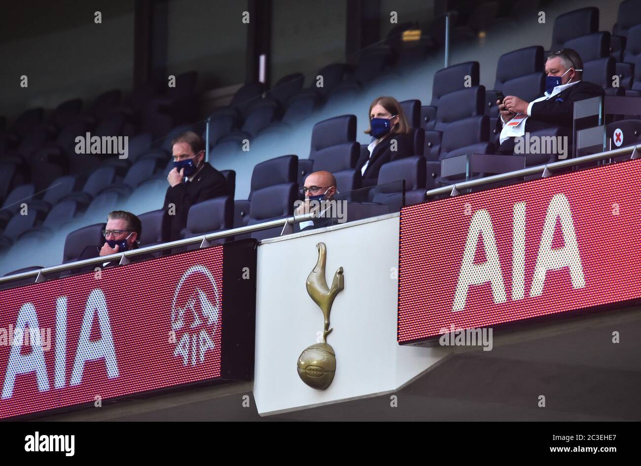 Tottenham hotspur chairman daniel levy centre in the stands hi-res ...