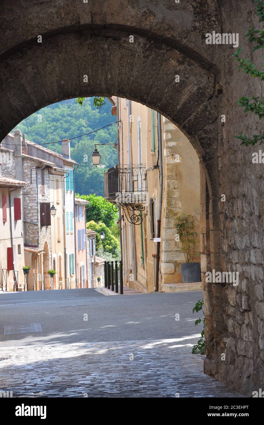 quinson village in the south of France Stock Photo - Alamy