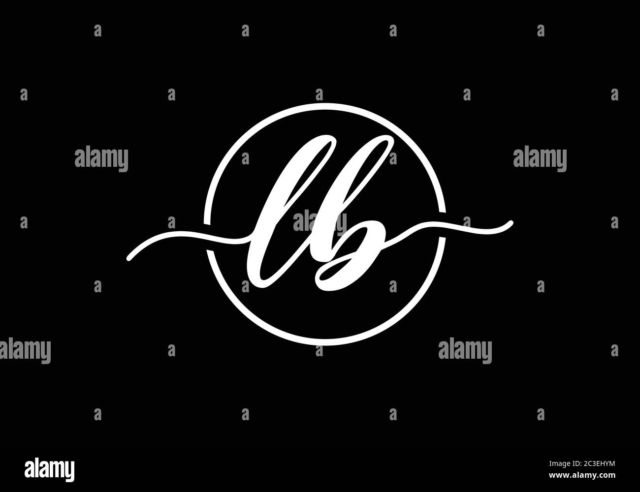 Initial Monogram Letter LB Logo Design Vector Template. L B Letter Logo ...