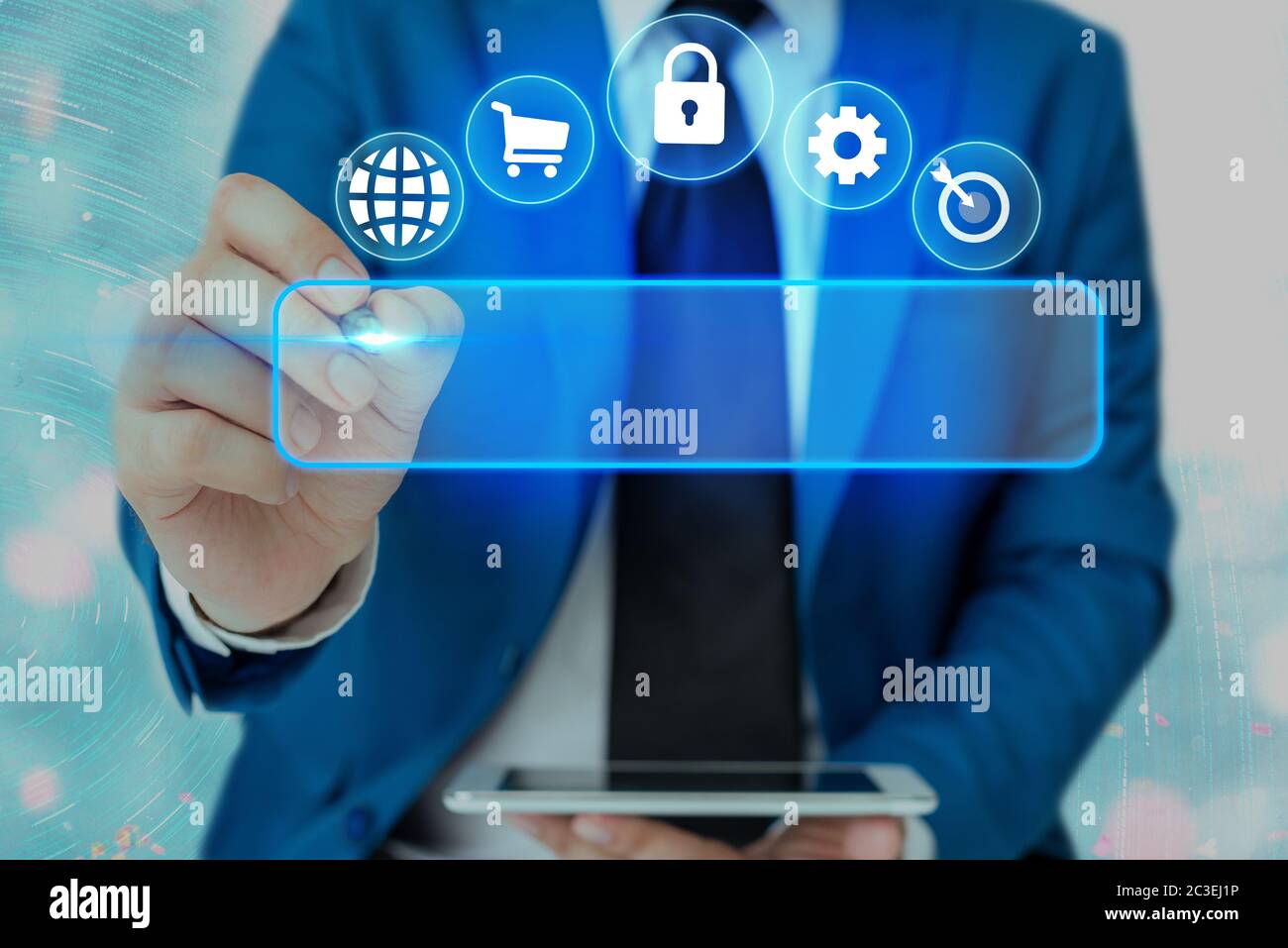 Information Digital Technology Network Connection Infographic Elements ...