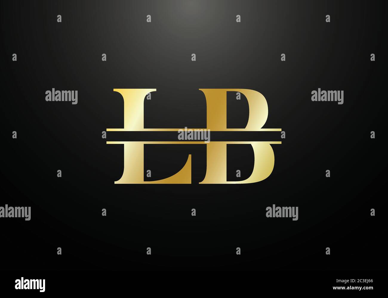 Initial Monogram Letter LB Logo Design Vector Template. L B Letter Logo ...