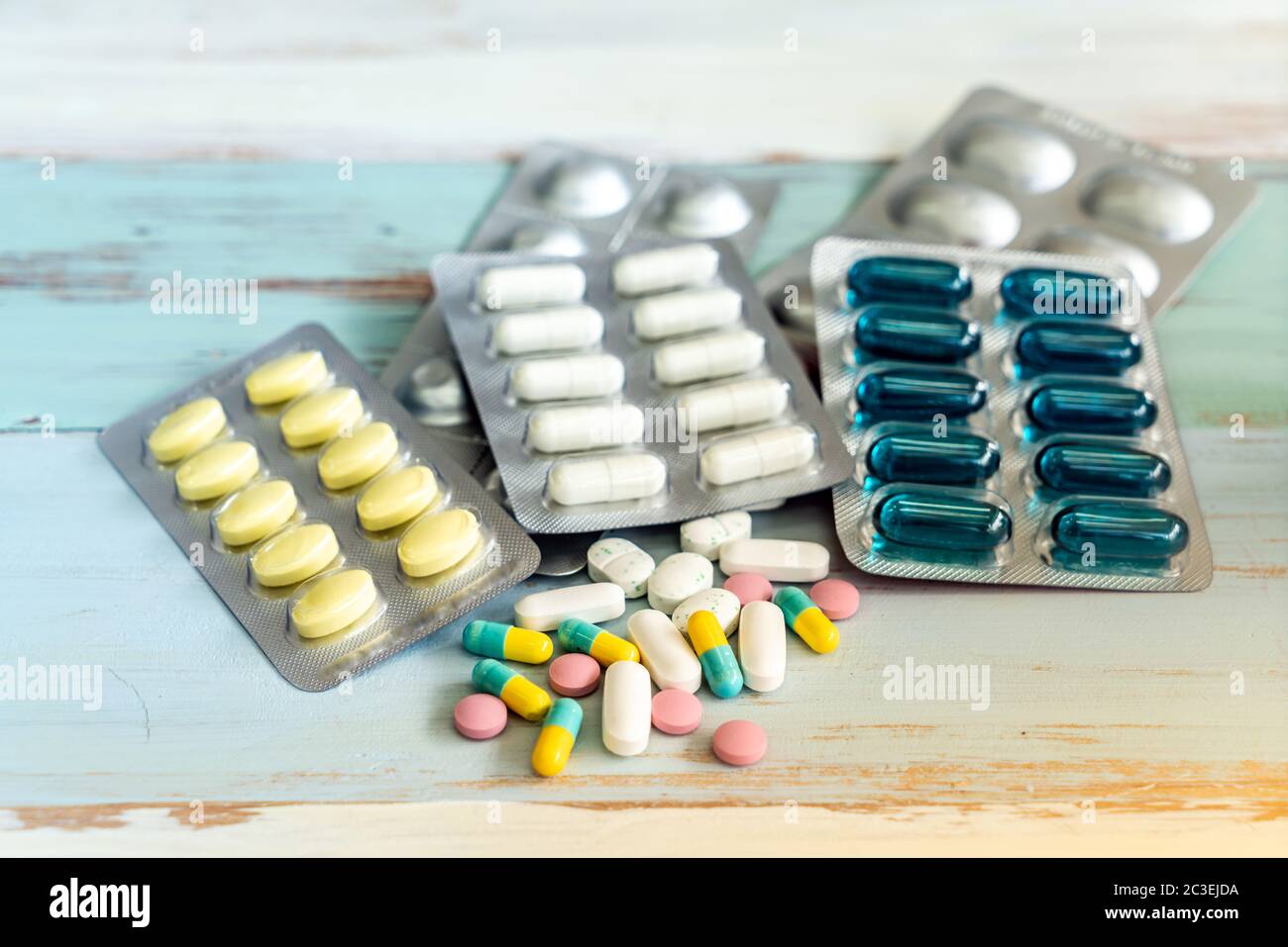 medicine spilling out Stock Photo - Alamy