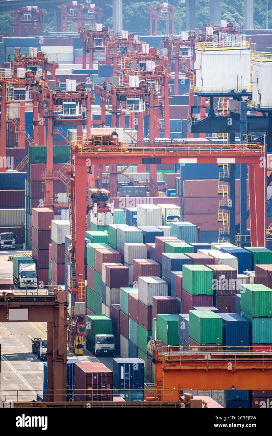 Hong Kong Port Stock Photo - Alamy