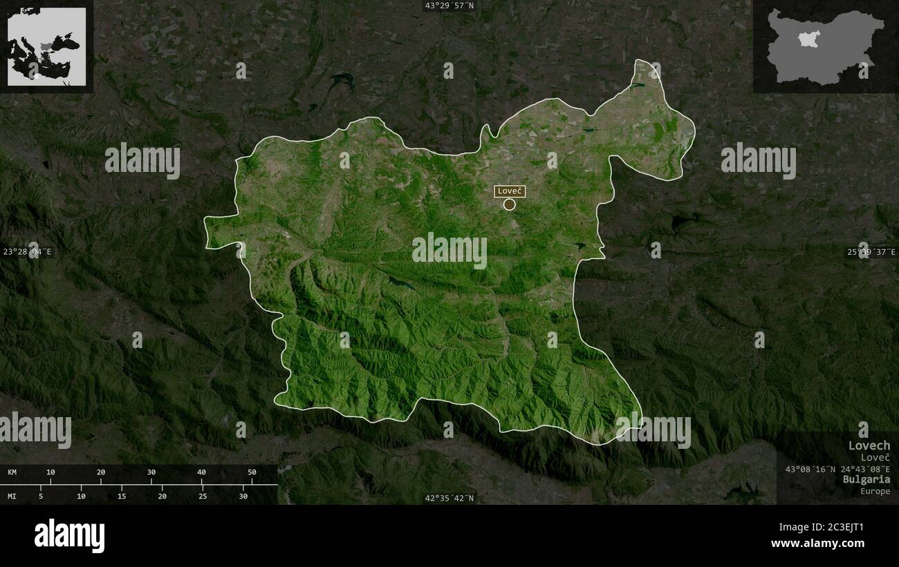 Lovech outline map hi-res stock photography and images - Alamy