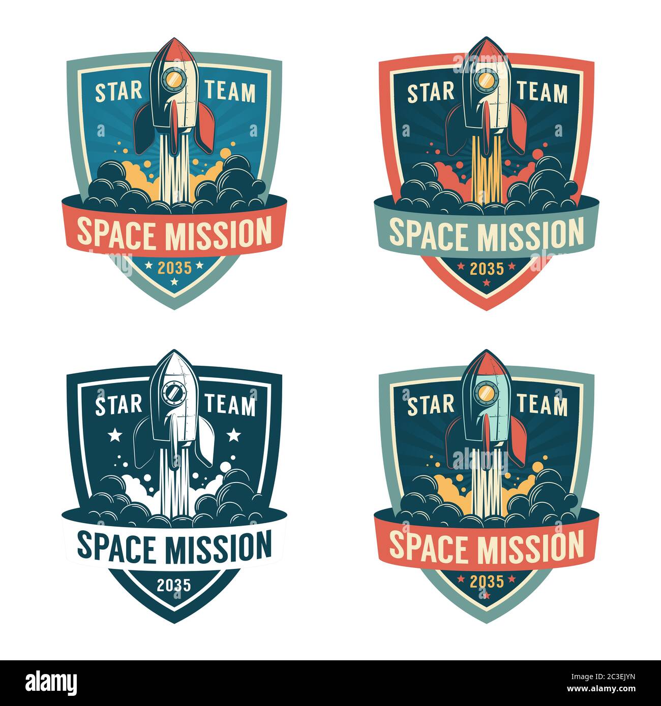 Space military launch Stock Vector Images - Alamy
