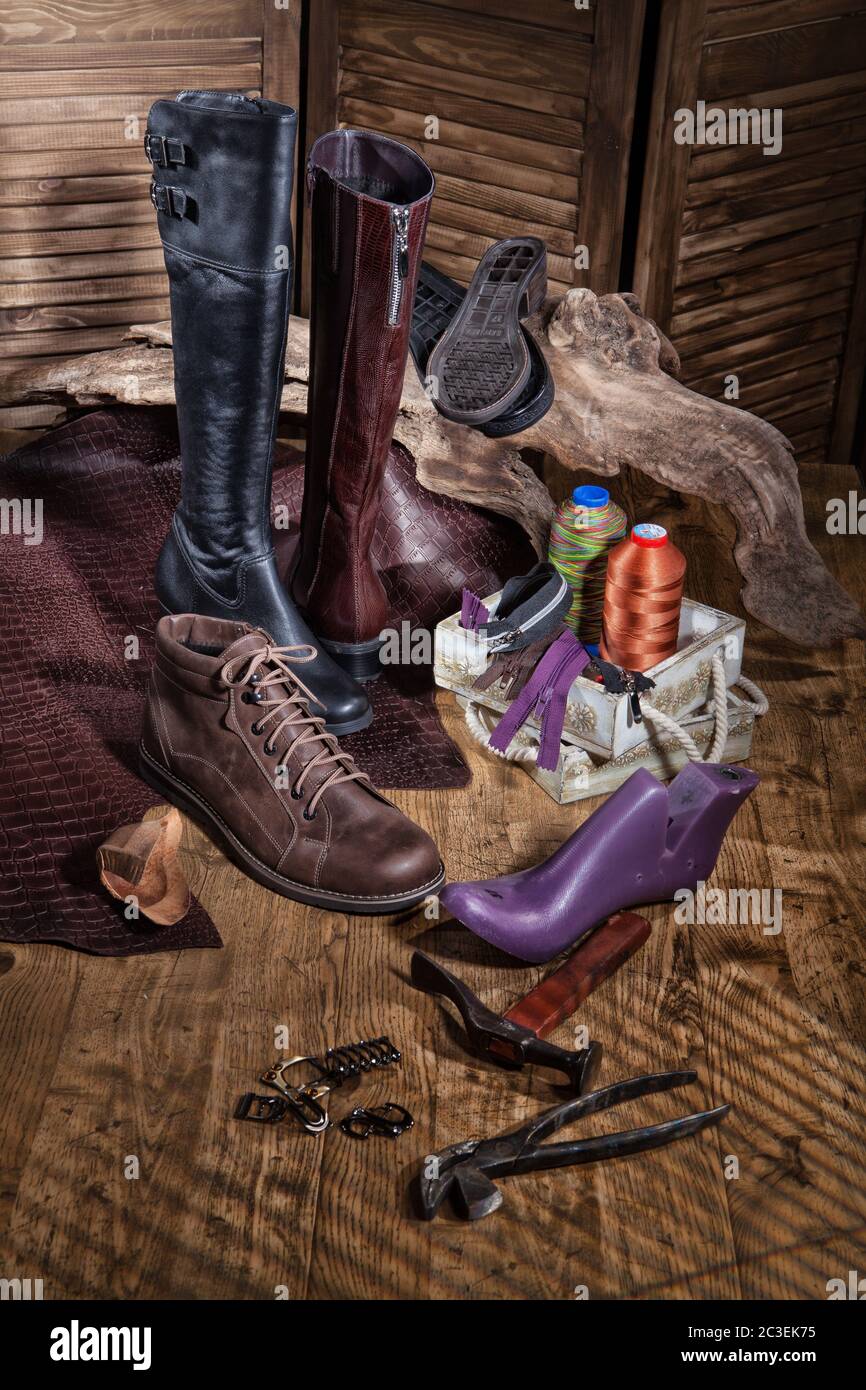 Still Life WIth Shoes Stock Photo - Alamy