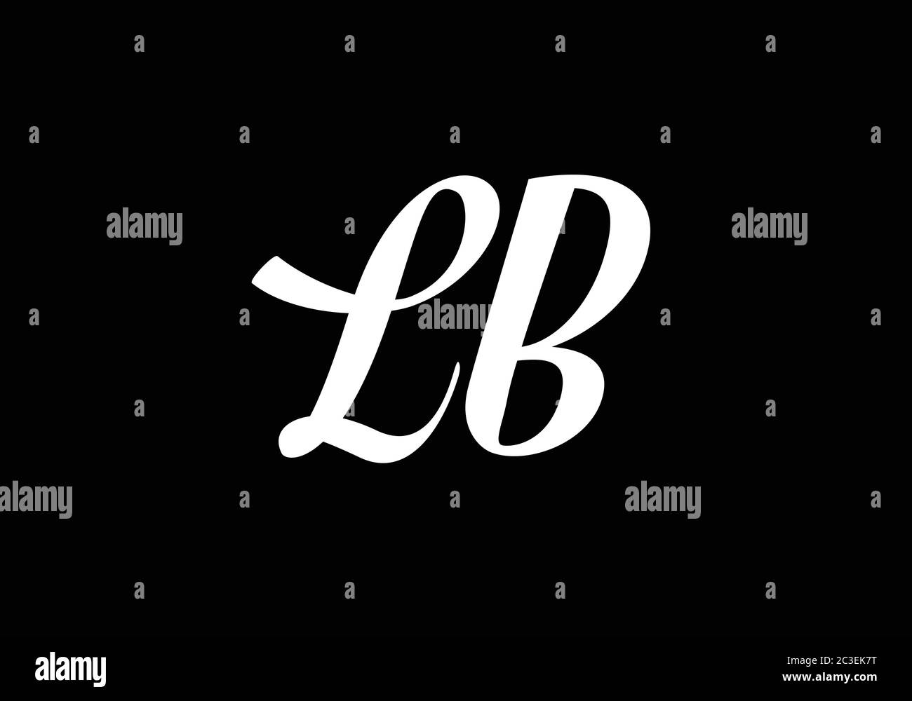 Initial Monogram Letter LB Logo Design Vector Template. L B Letter Logo ...