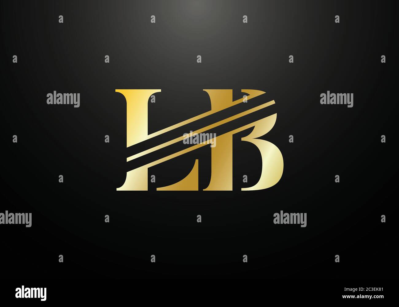 Initial Monogram Letter LB Logo Design Vector Template. L B Letter Logo ...