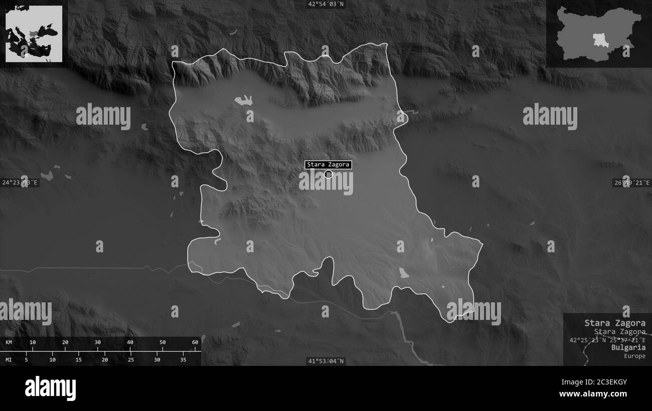 Stara zagora map Black and White Stock Photos & Images - Alamy