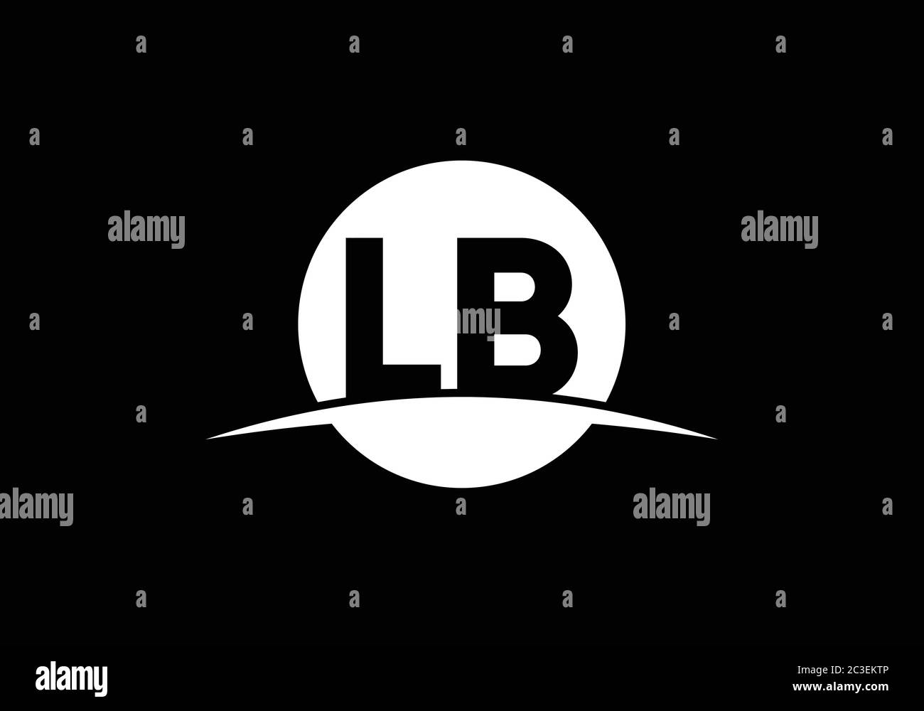 Initial Monogram Letter LB Logo Design Vector Template. L B Letter Logo ...