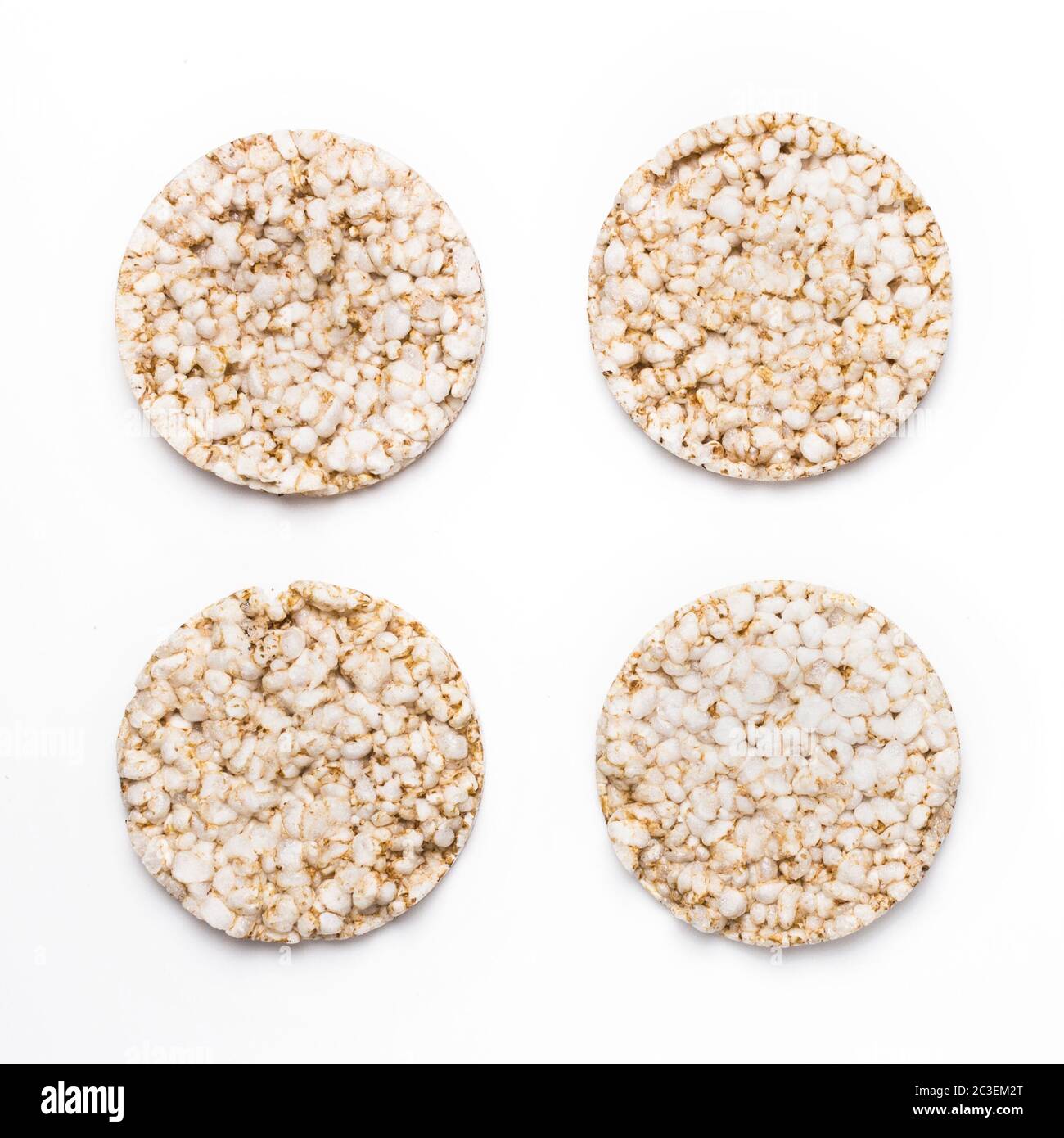 Four rice crackers Stock Photo - Alamy