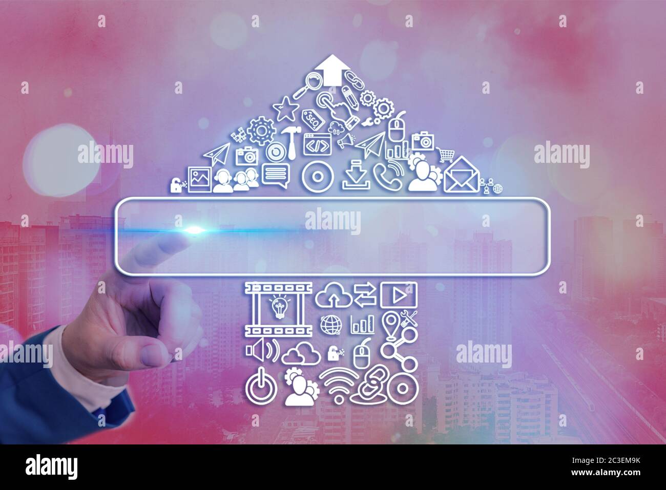 Information Digital Technology Network Connection Infographic Elements ...