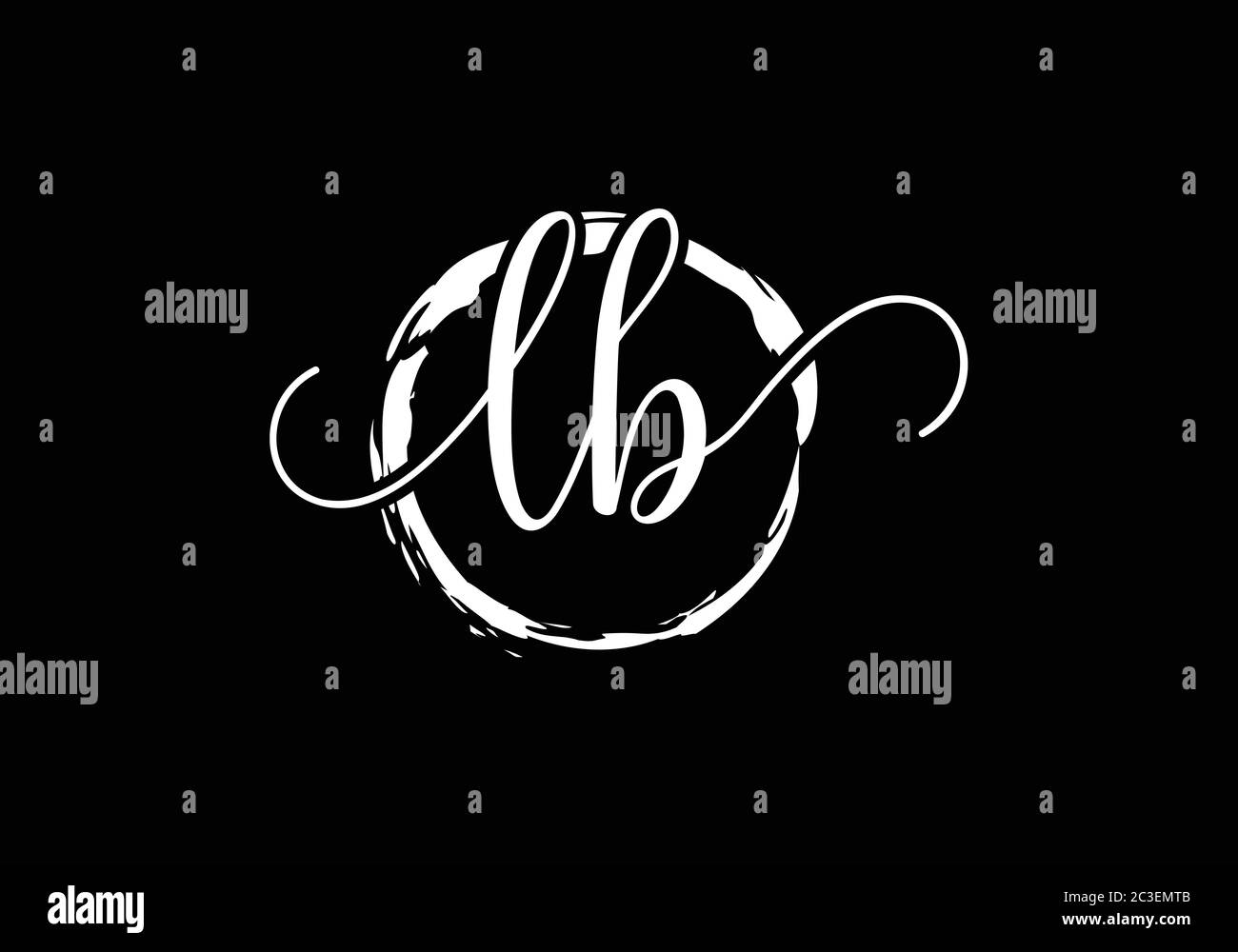 Initial Monogram Letter LB Logo Design Vector Template. L B Letter Logo ...