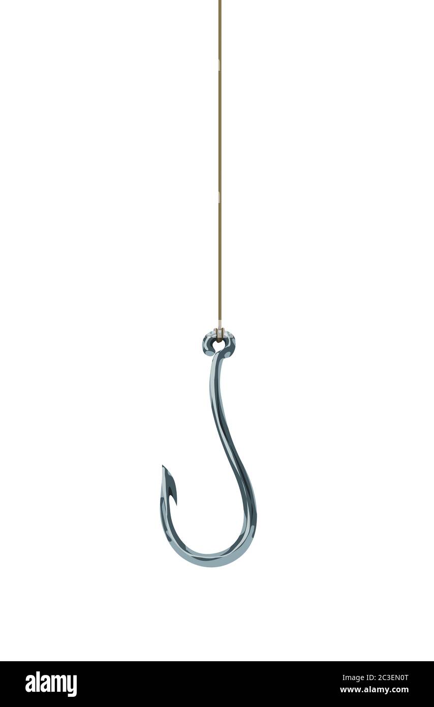 fishing hook isolated on white background Stock Photo - Alamy