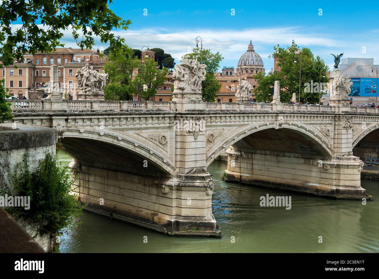 Ponte Sant'Angelo, originally the Aelian Bridge or Pons Aelius, is a ...