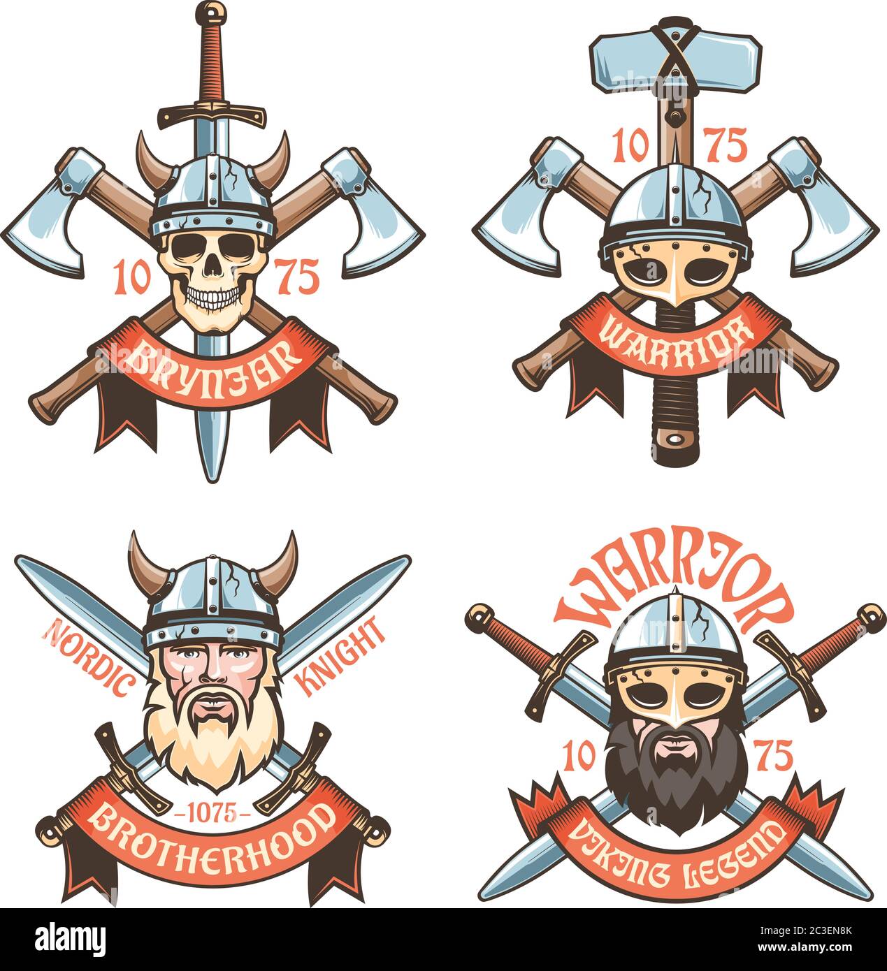 Medieval knight warrior fight Cut Out Stock Images & Pictures - Alamy