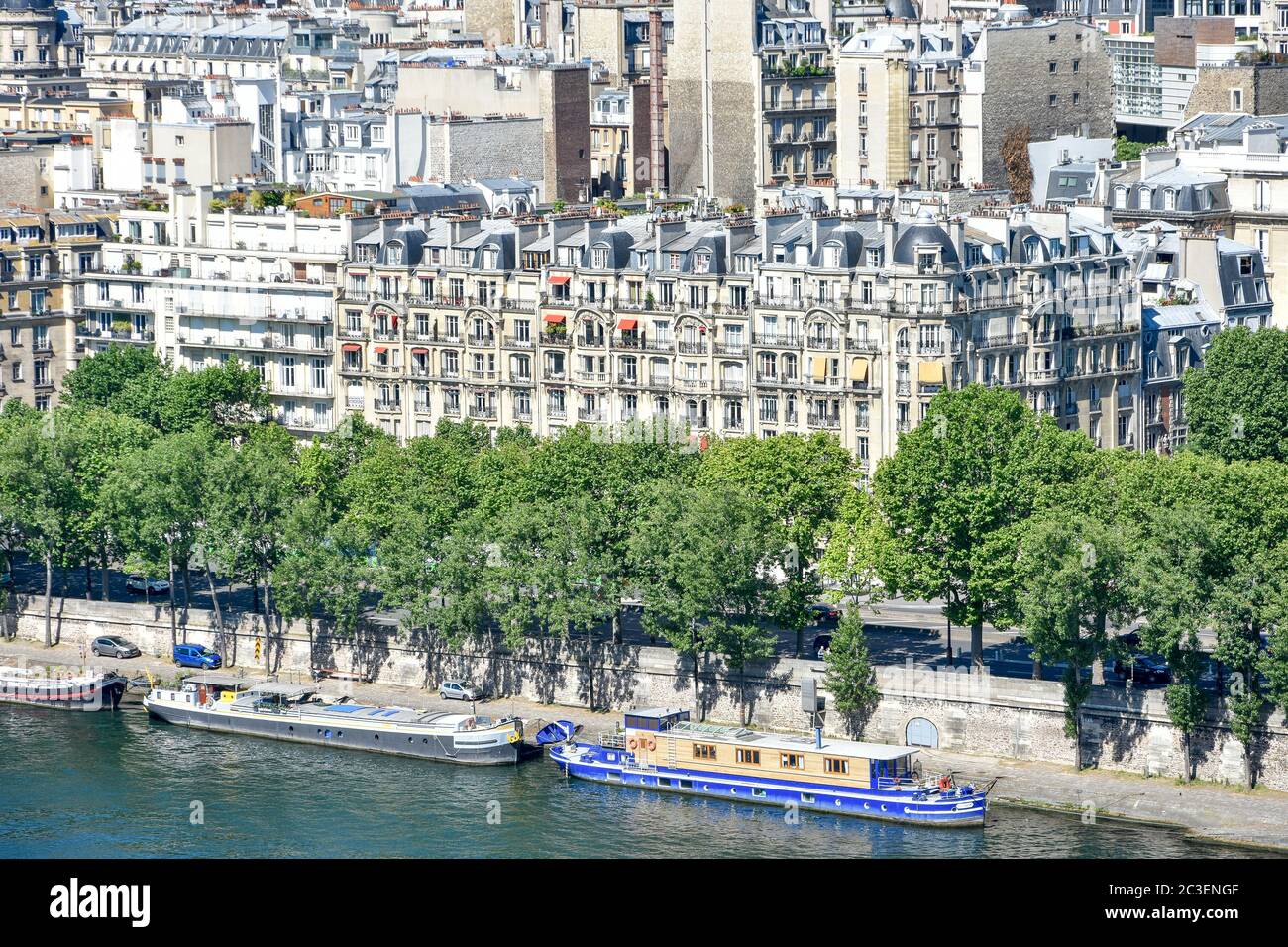 view of Paris from the top of the Eiffel Tower Stock Photo - Alamy