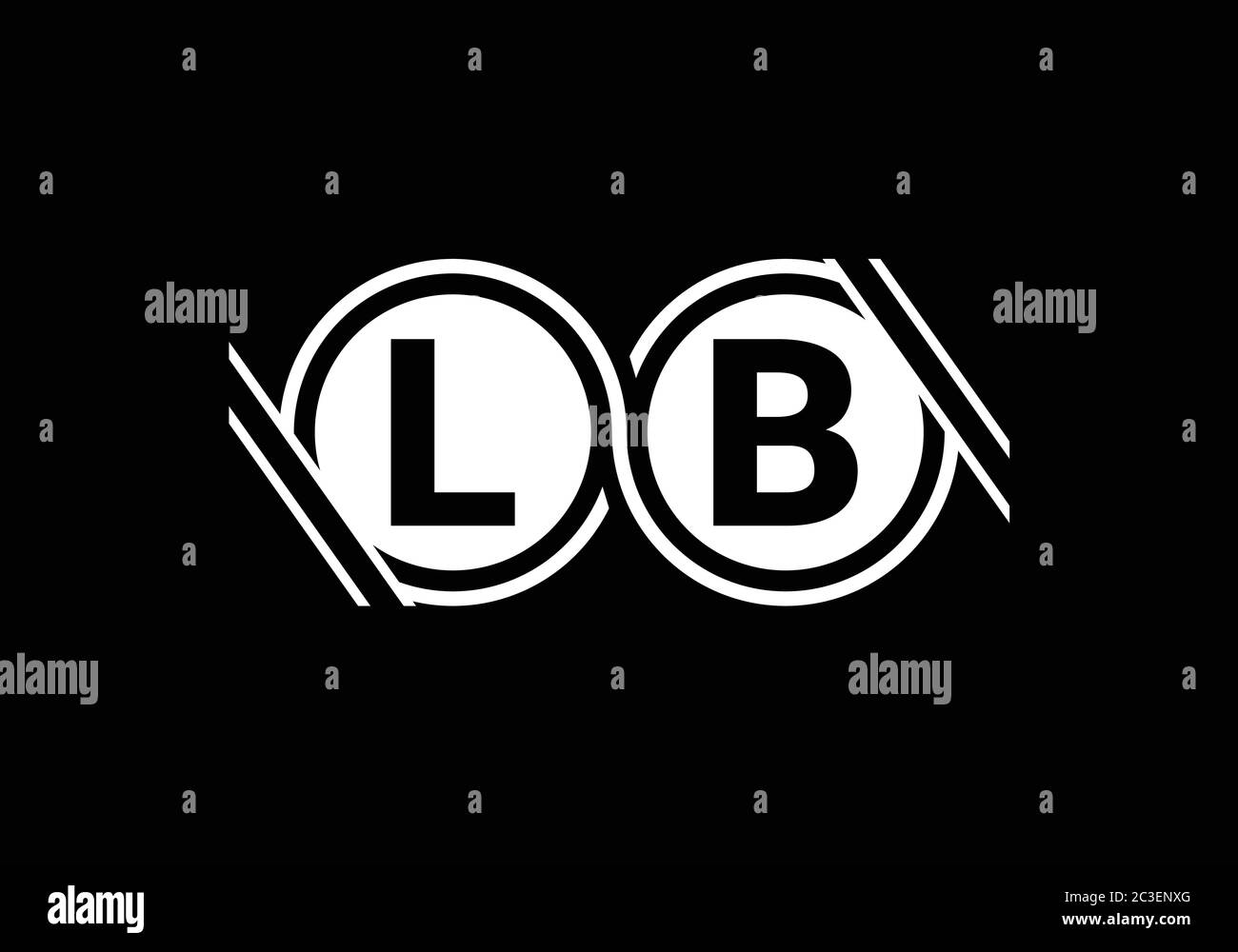 Initial Monogram Letter LB Logo Design Vector Template. L B Letter Logo ...
