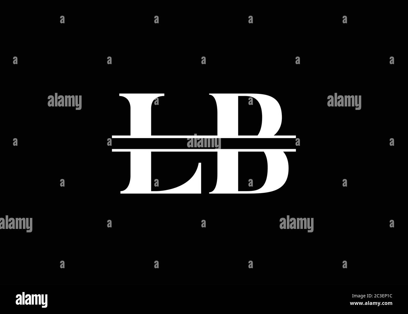 Lb logo design Black and White Stock Photos & Images - Alamy