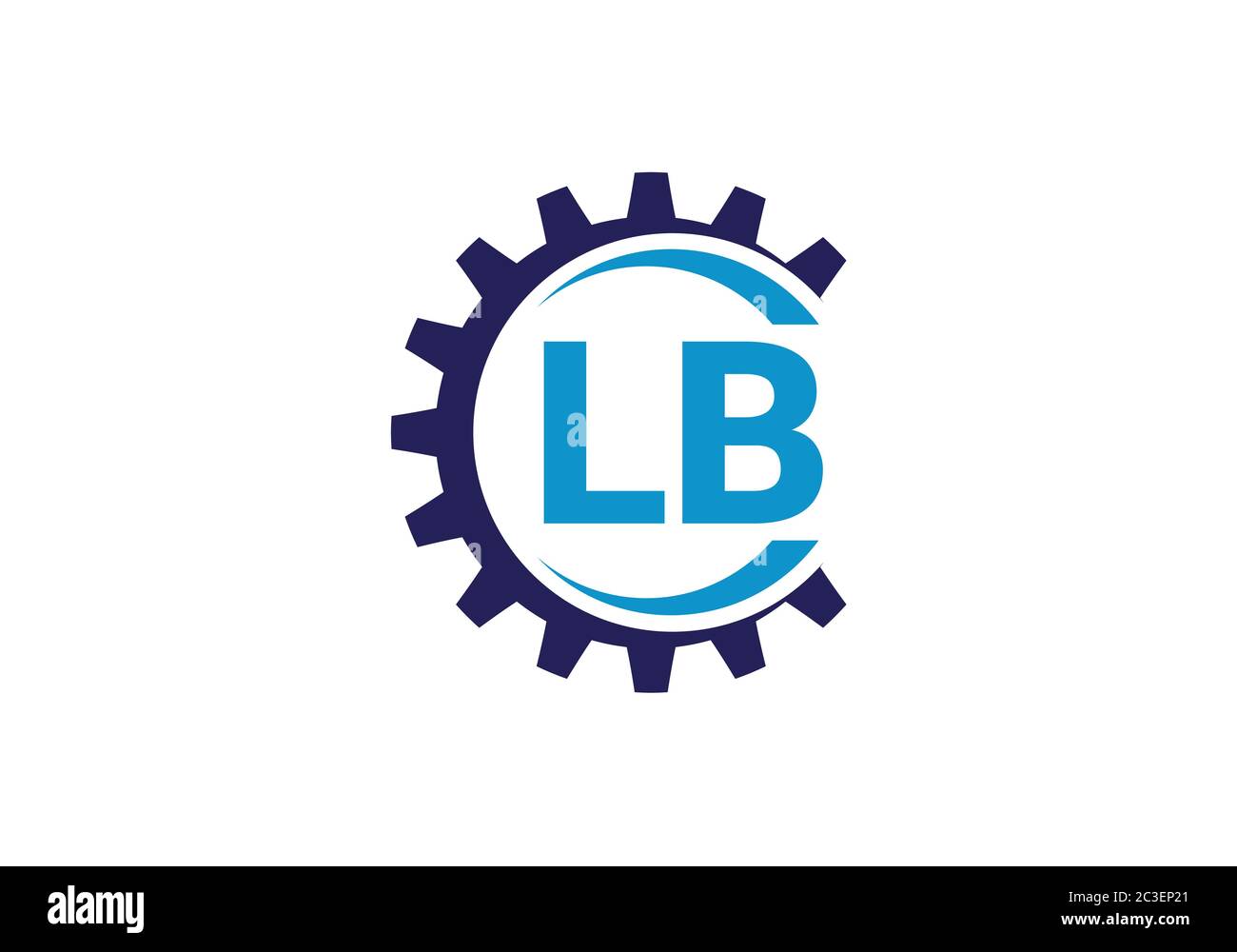 Initial Monogram Letter LB Logo Design Vector Template. L B Letter Logo ...