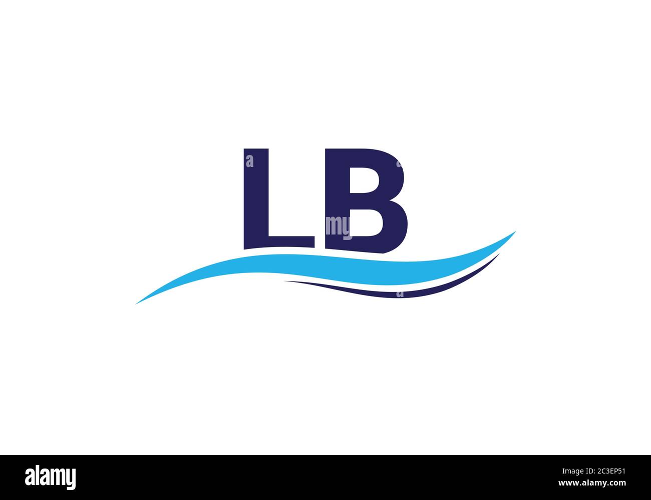 Initial Monogram Letter LB Logo Design Vector Template. L B Letter Logo ...