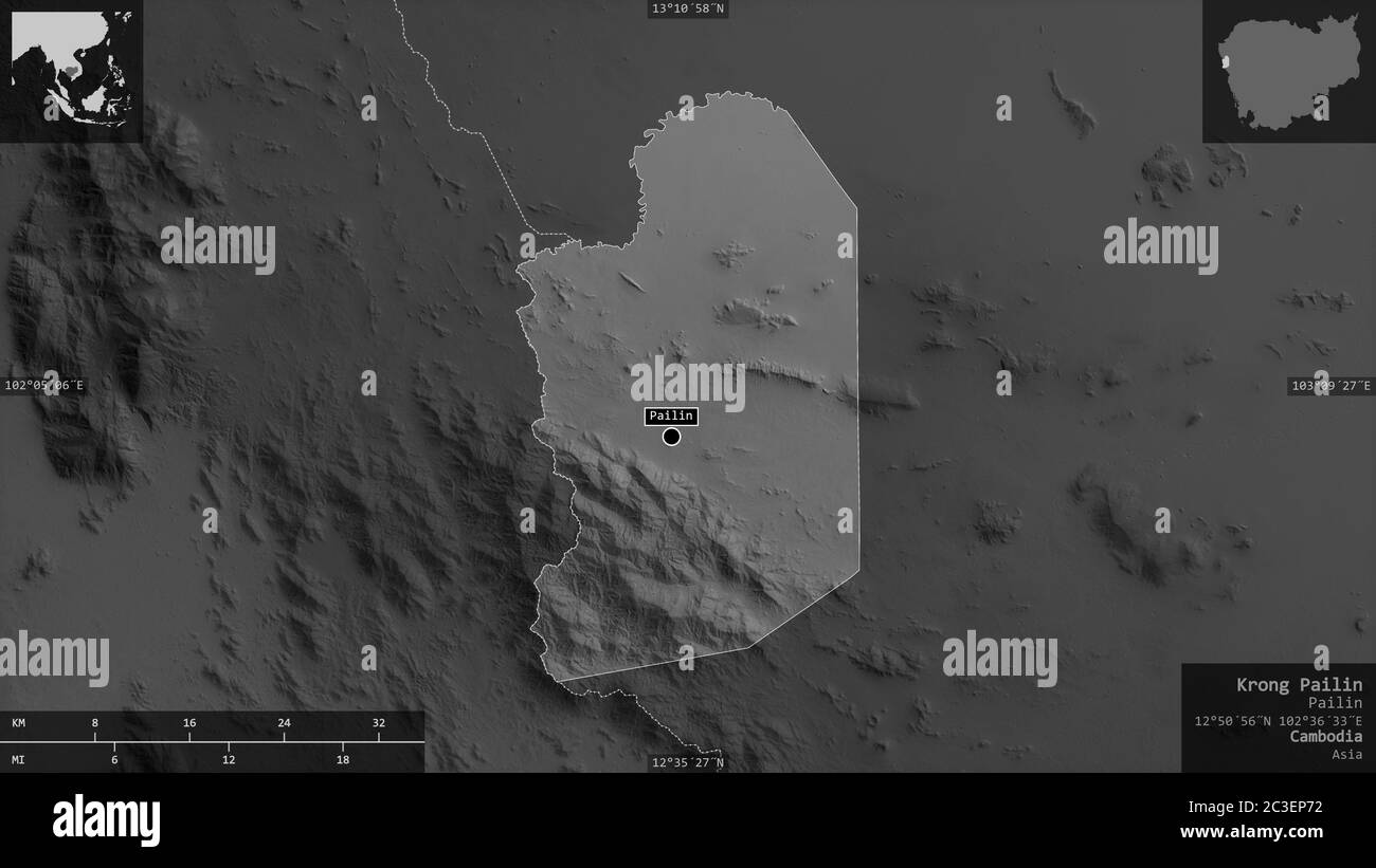 Krong pailin map Black and White Stock Photos & Images - Alamy