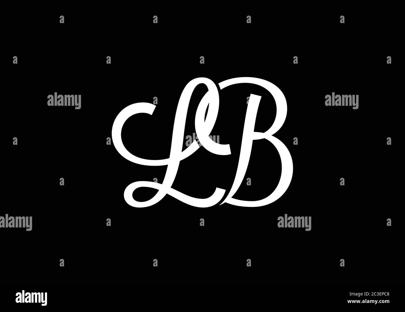 Initial Monogram Letter LB Logo Design Vector Template. L B Letter Logo ...