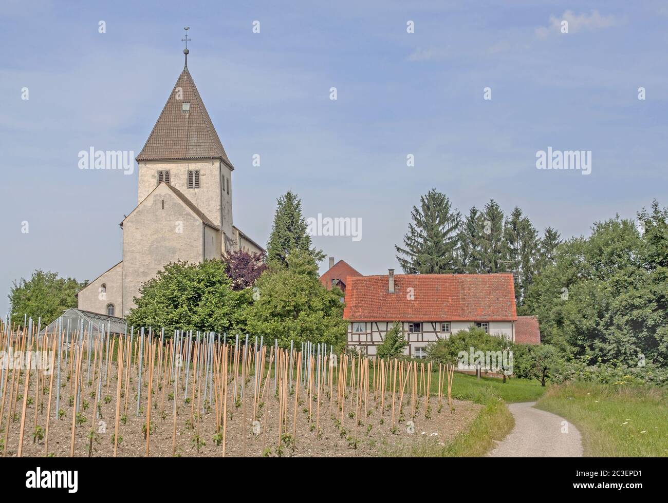 St. Georg, Reichenau Island on Lake Constance Stock Photo - Alamy