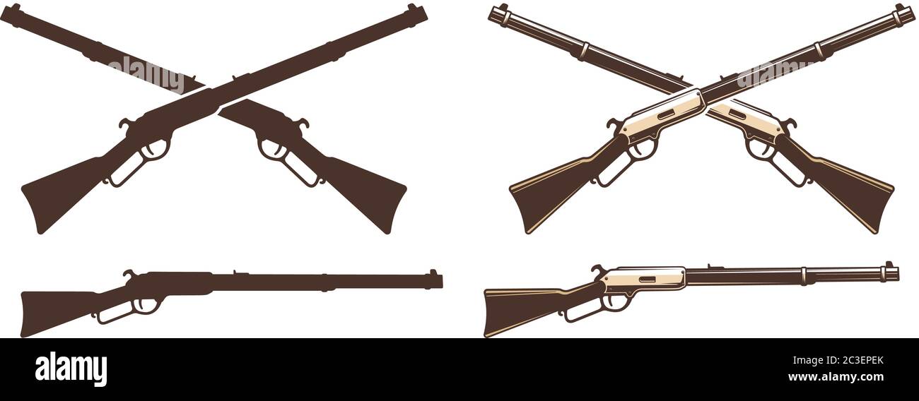 Cowboy with rifle hi-res stock photography and images - Alamy