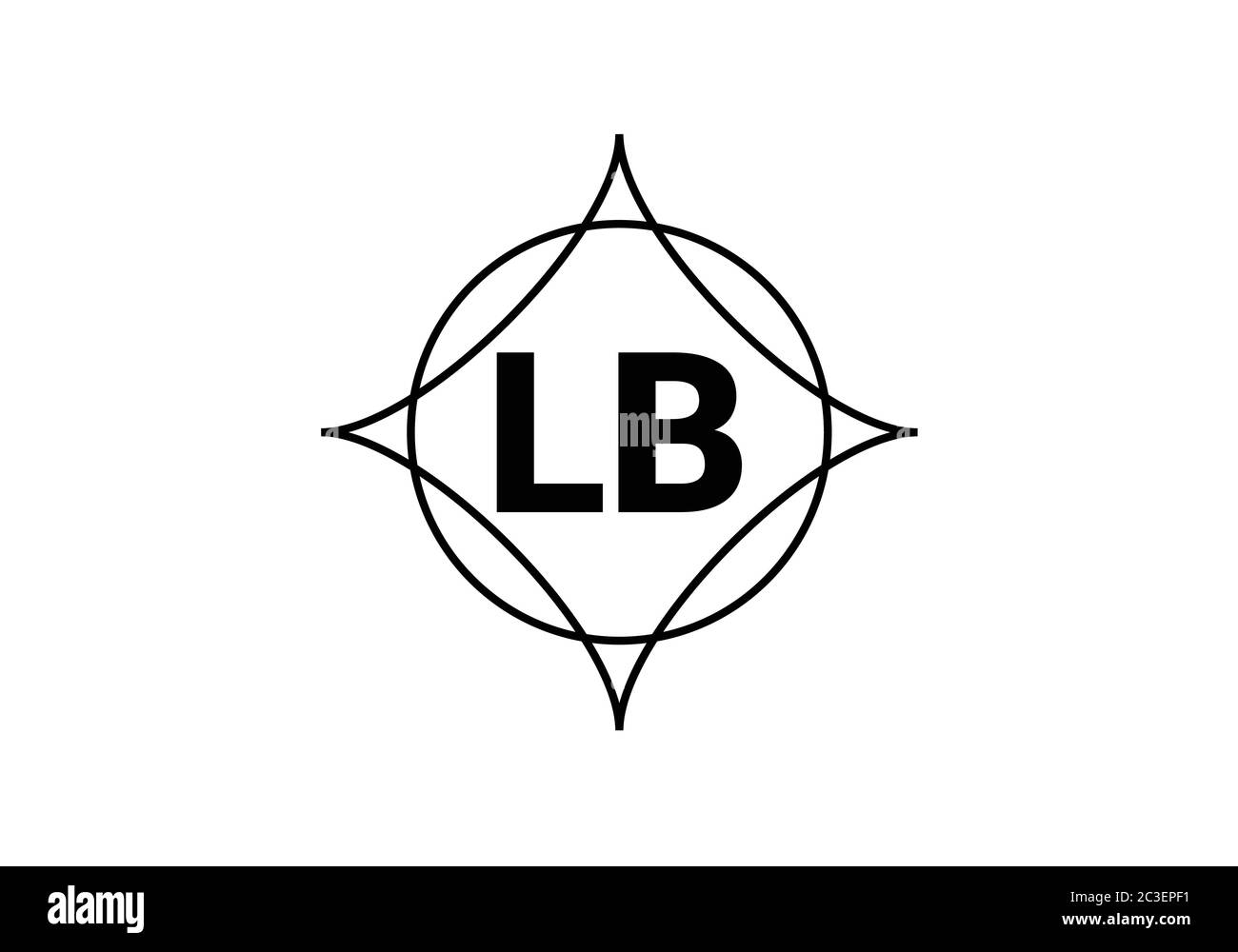 Initial Monogram Letter LB Logo Design Vector Template. L B Letter Logo ...
