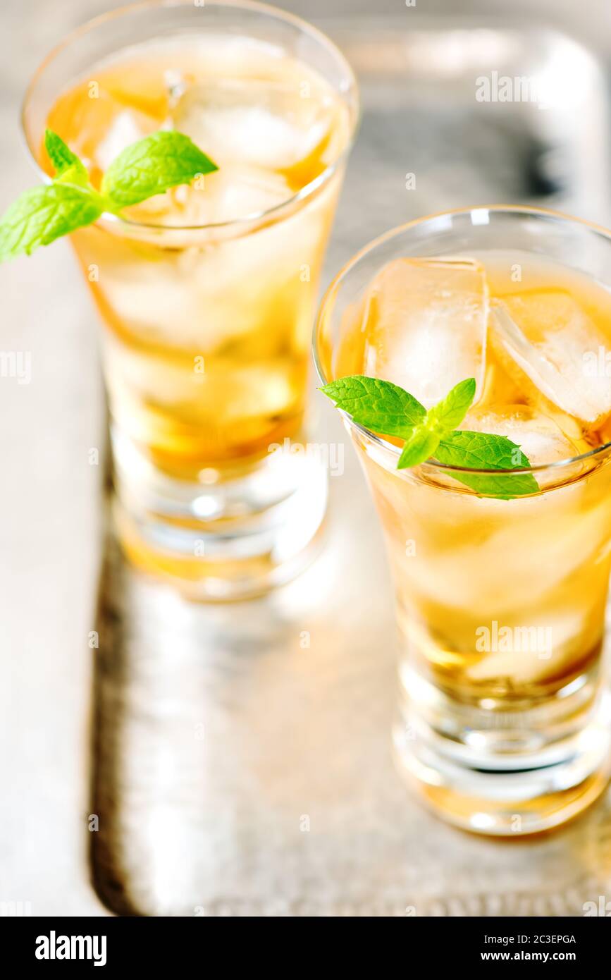 Beverage in a glass Stock Photo - Alamy