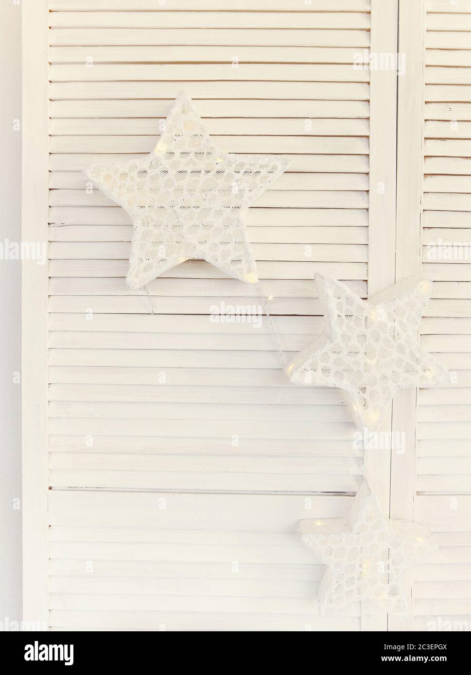 Decorative stars on white background Stock Photo - Alamy