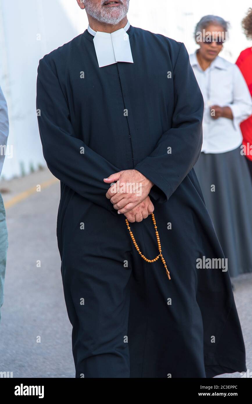 Brother Peter Bray with Mrs Clemence Handal- lives near the wall and ...