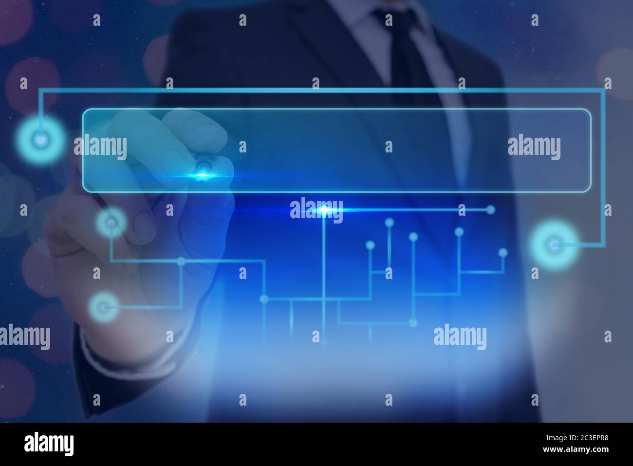 Information Digital Technology Network Connection Infographic Elements ...