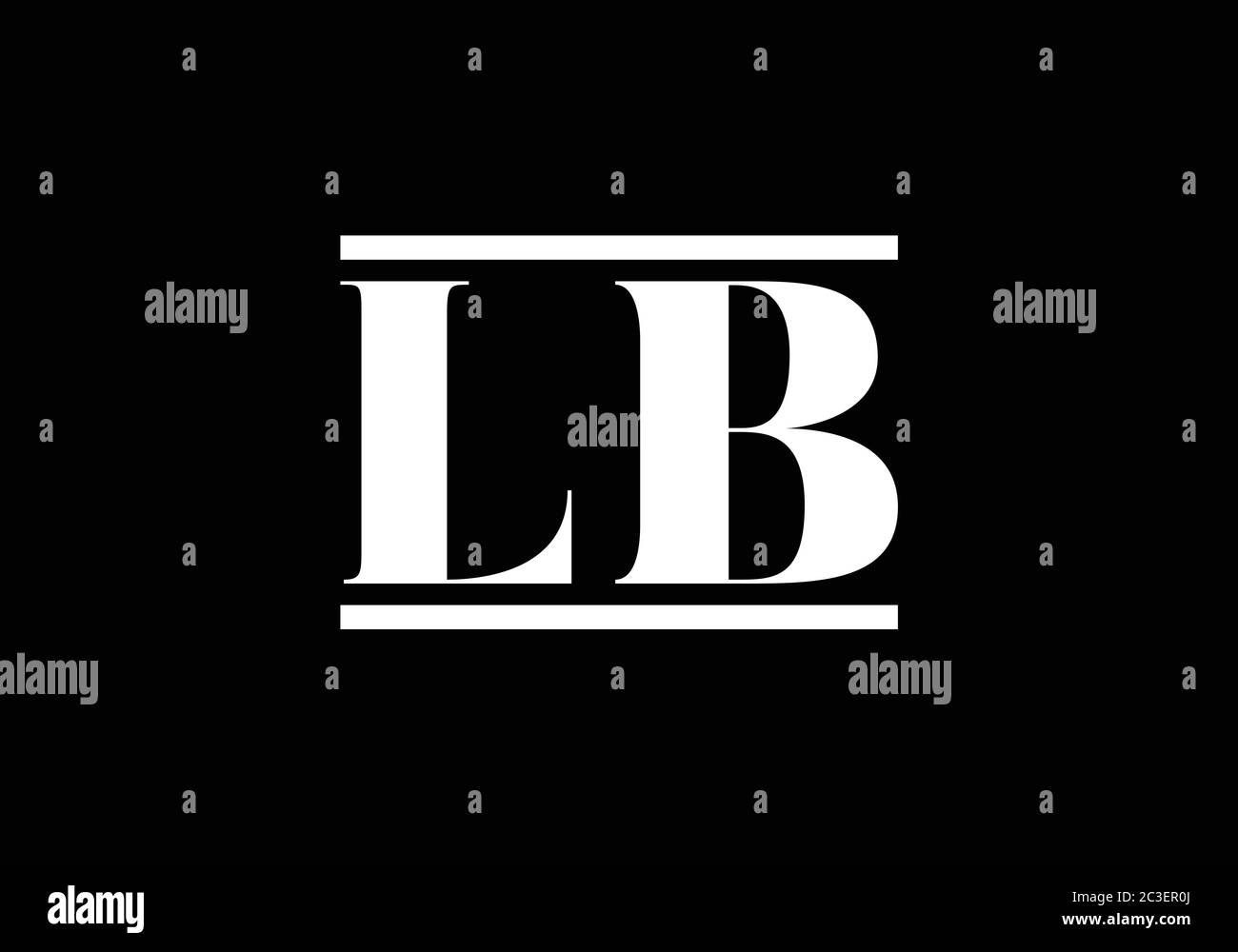 Initial Monogram Letter LB Logo Design Vector Template. L B Letter Logo ...
