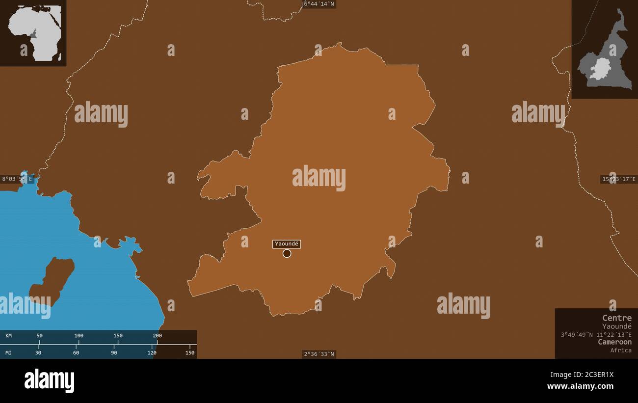 Cameroon map lakes hi-res stock photography and images - Alamy