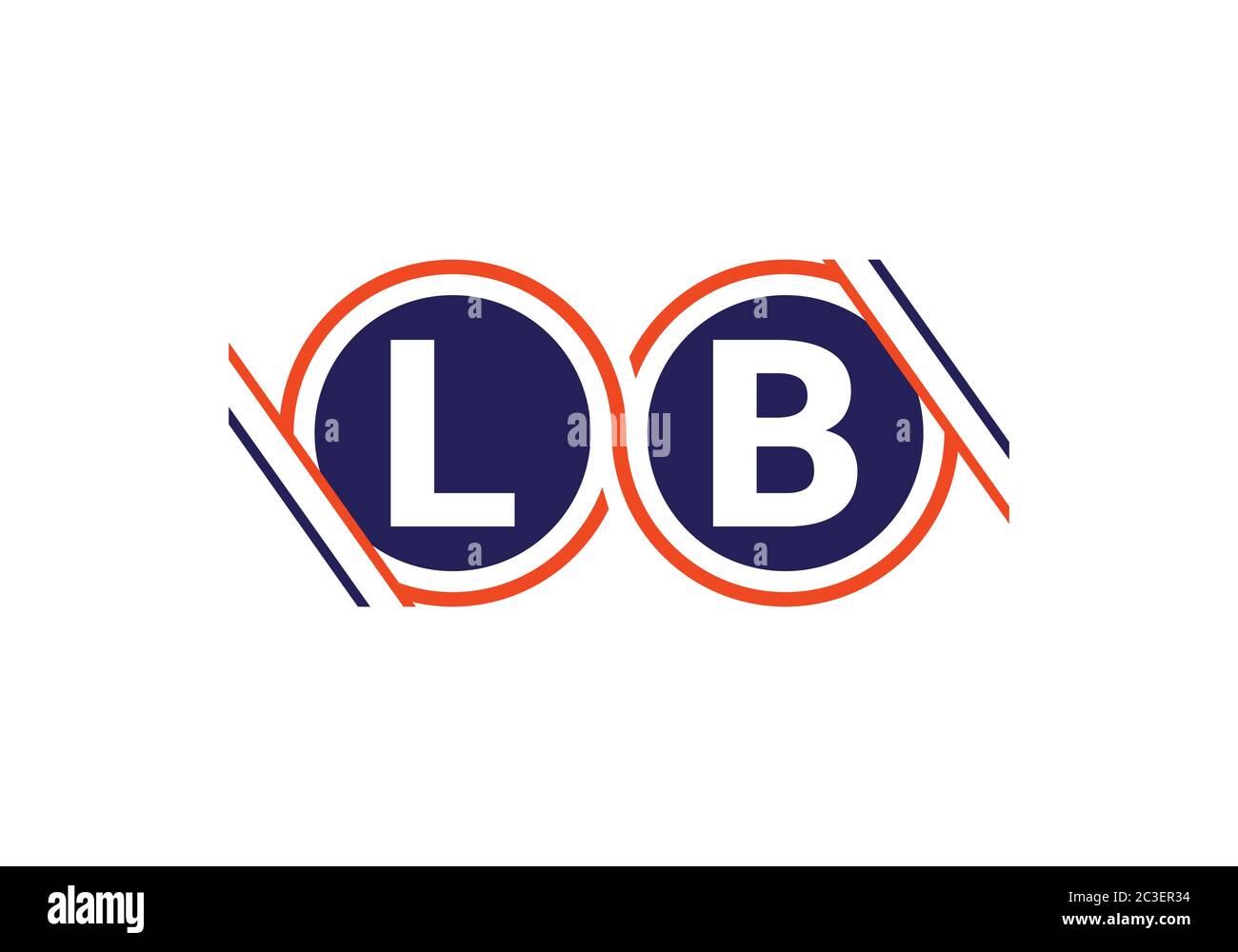 Initial Monogram Letter LB Logo Design Vector Template. L B Letter Logo ...