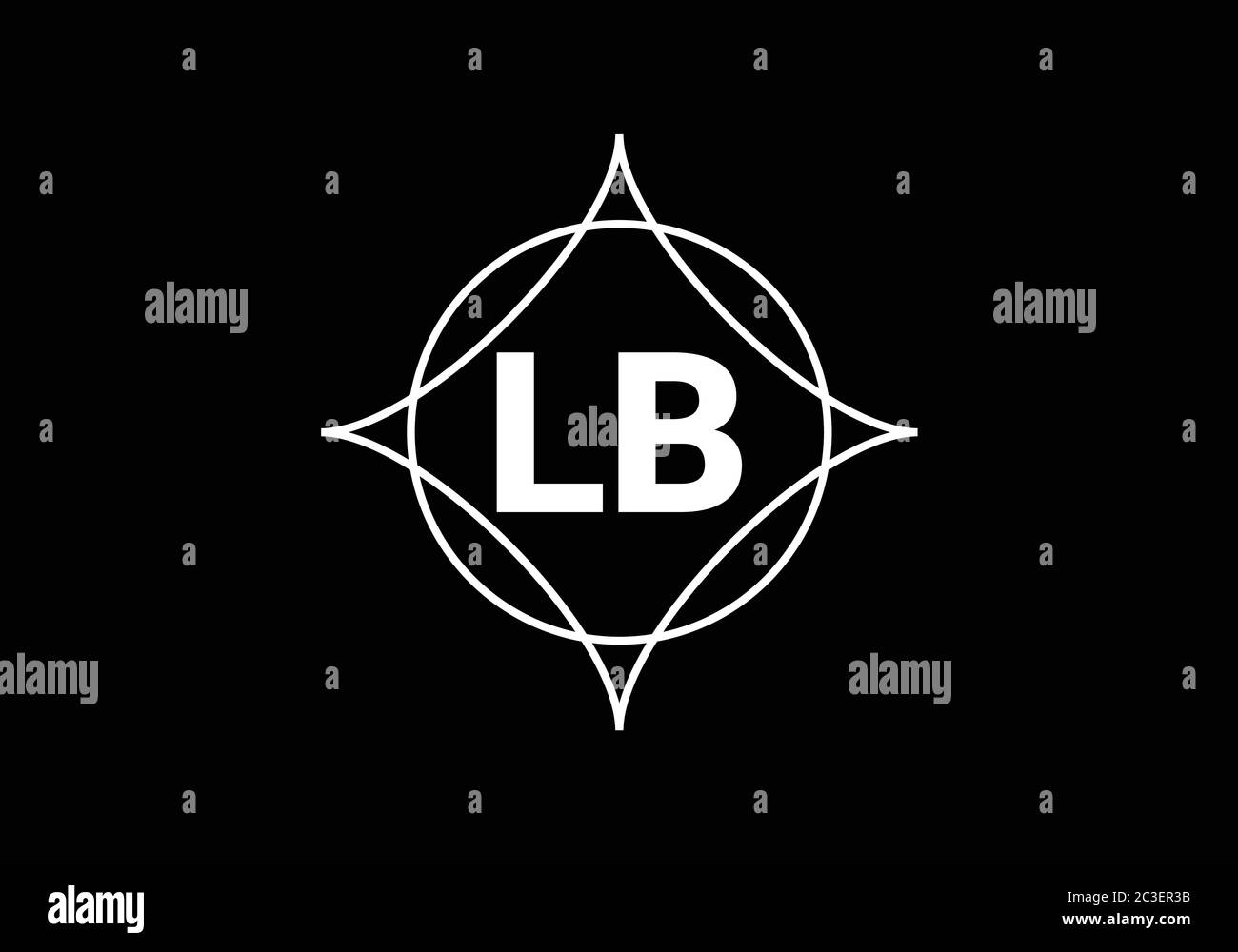 Initial Monogram Letter LB Logo Design Vector Template. L B Letter Logo ...