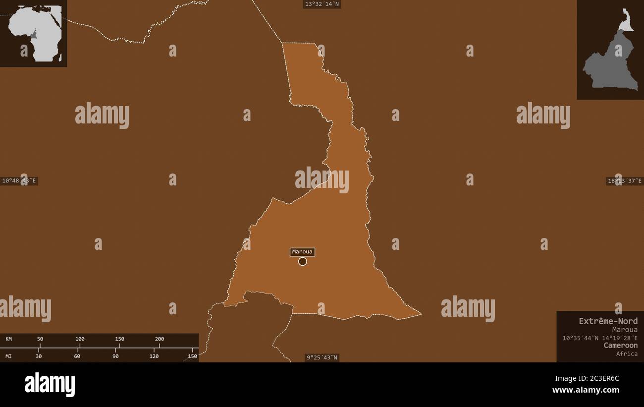 Cameroon map lakes hi-res stock photography and images - Alamy