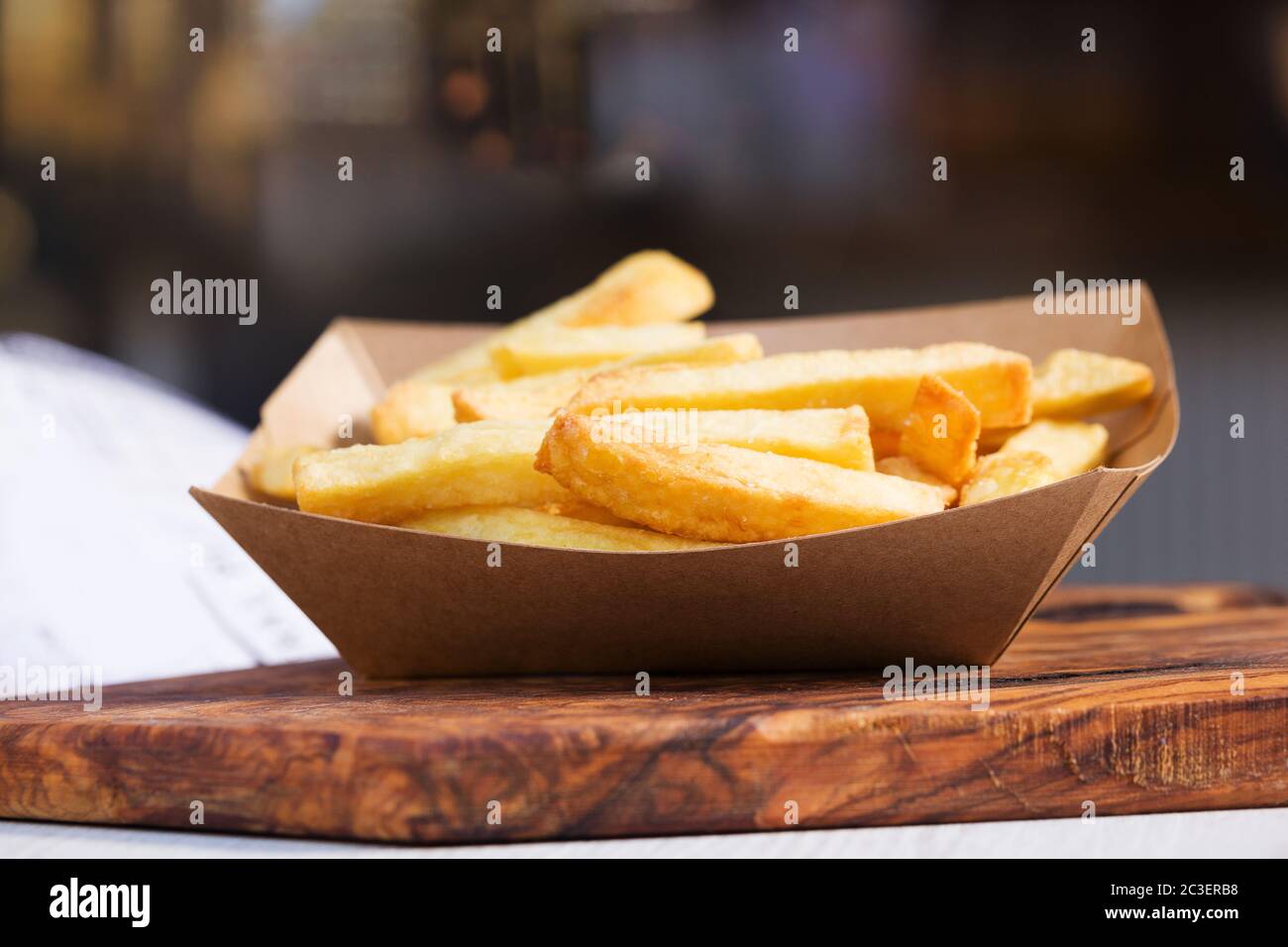 Golden french fries ready to eat Stock Photo - Alamy