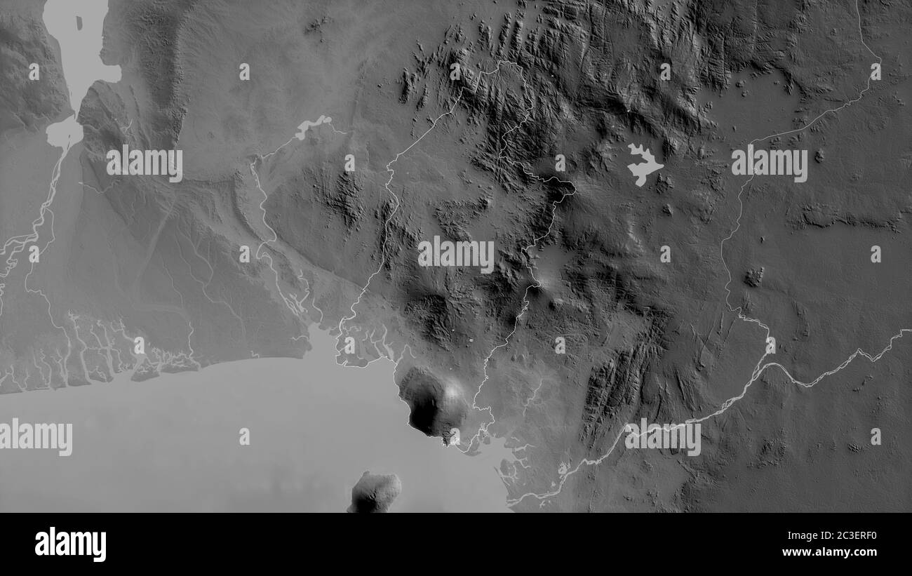 Cameroon map lakes hi-res stock photography and images - Alamy