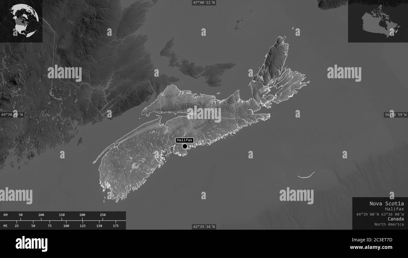 Acadia outline map Black and White Stock Photos & Images - Alamy