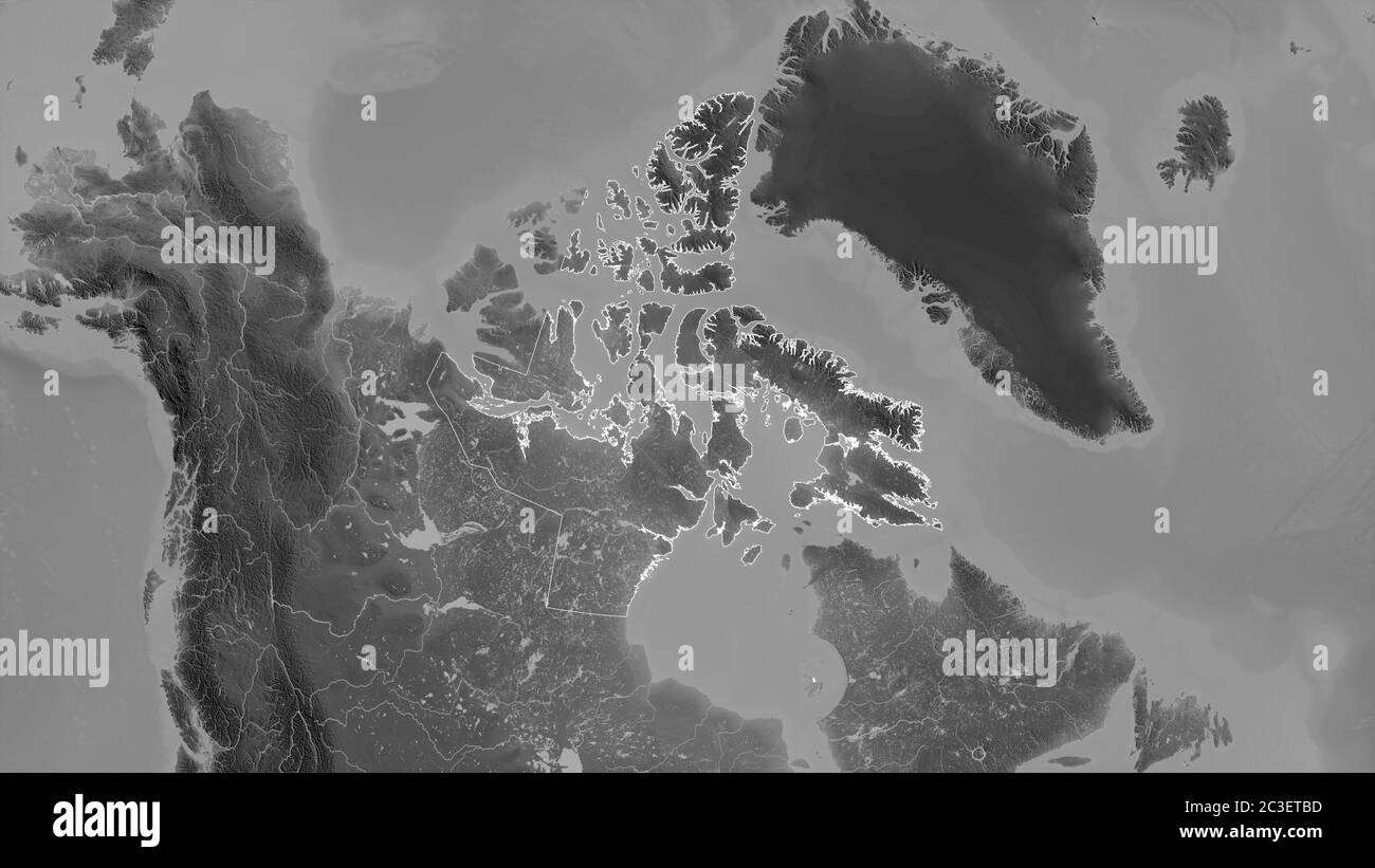 Canada map 3d Black and White Stock Photos & Images - Alamy