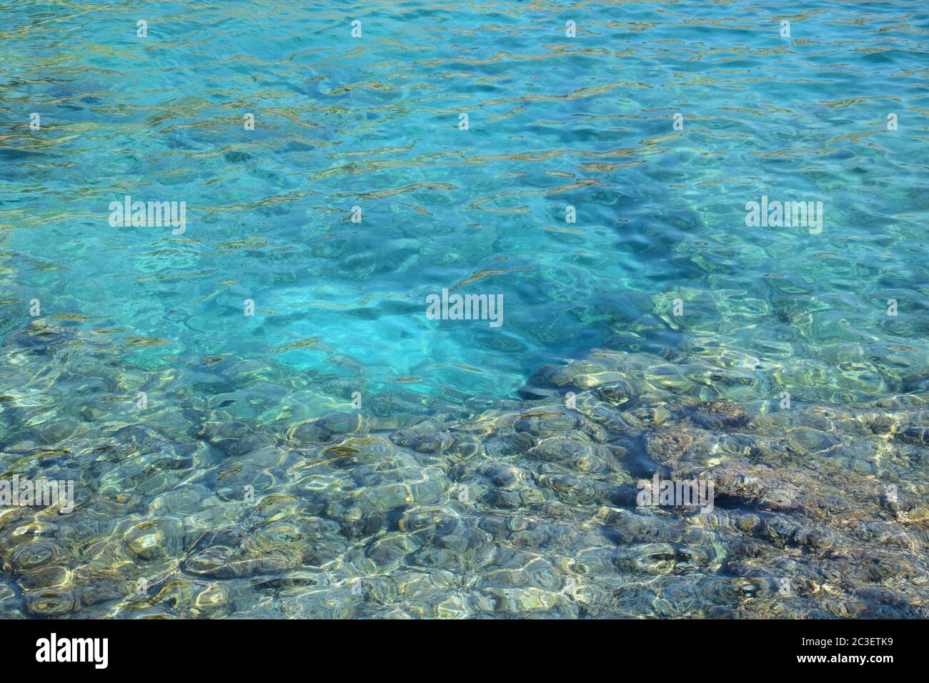 Turquoise and crystalline sea hi-res stock photography and images - Alamy