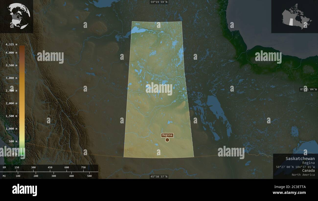 Map of rivers saskatchewan hi-res stock photography and images - Alamy