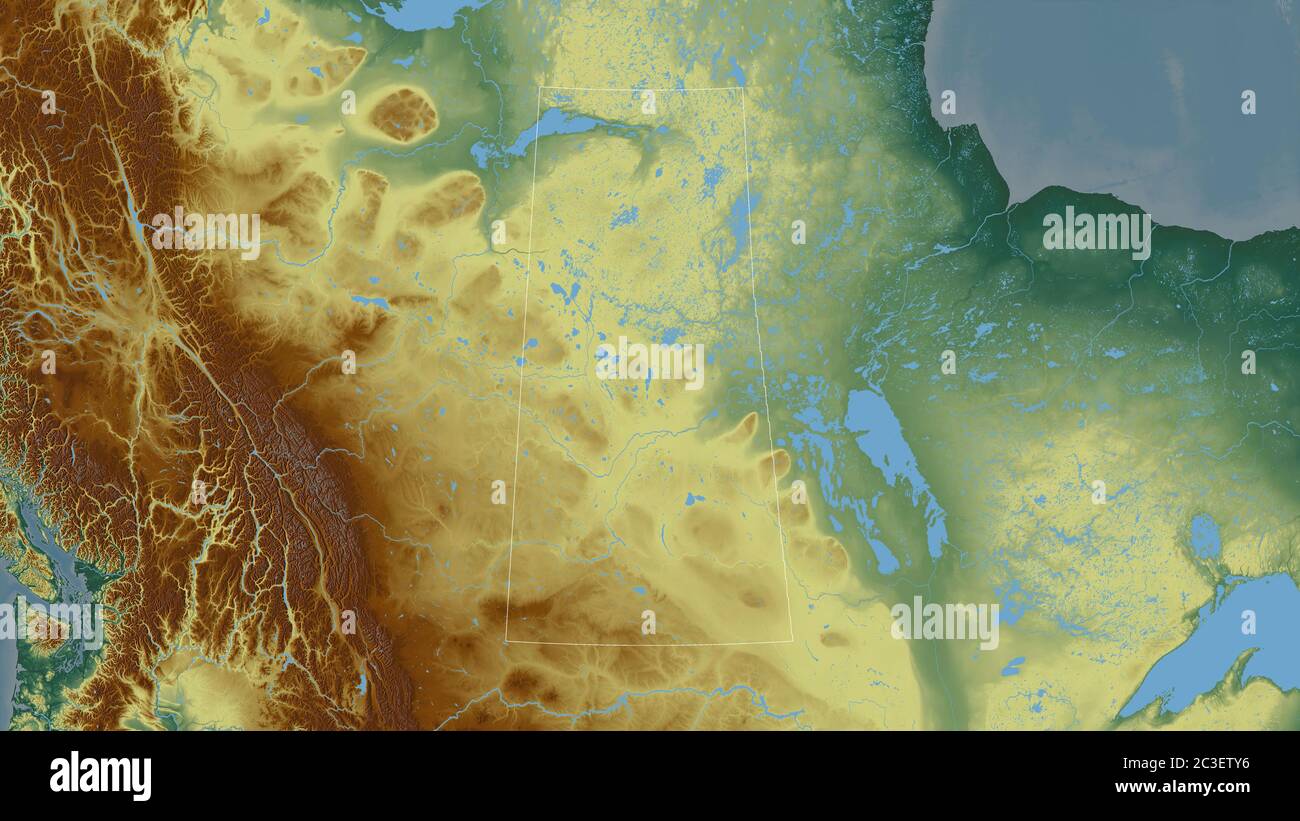 Map of rivers saskatchewan hi-res stock photography and images - Alamy