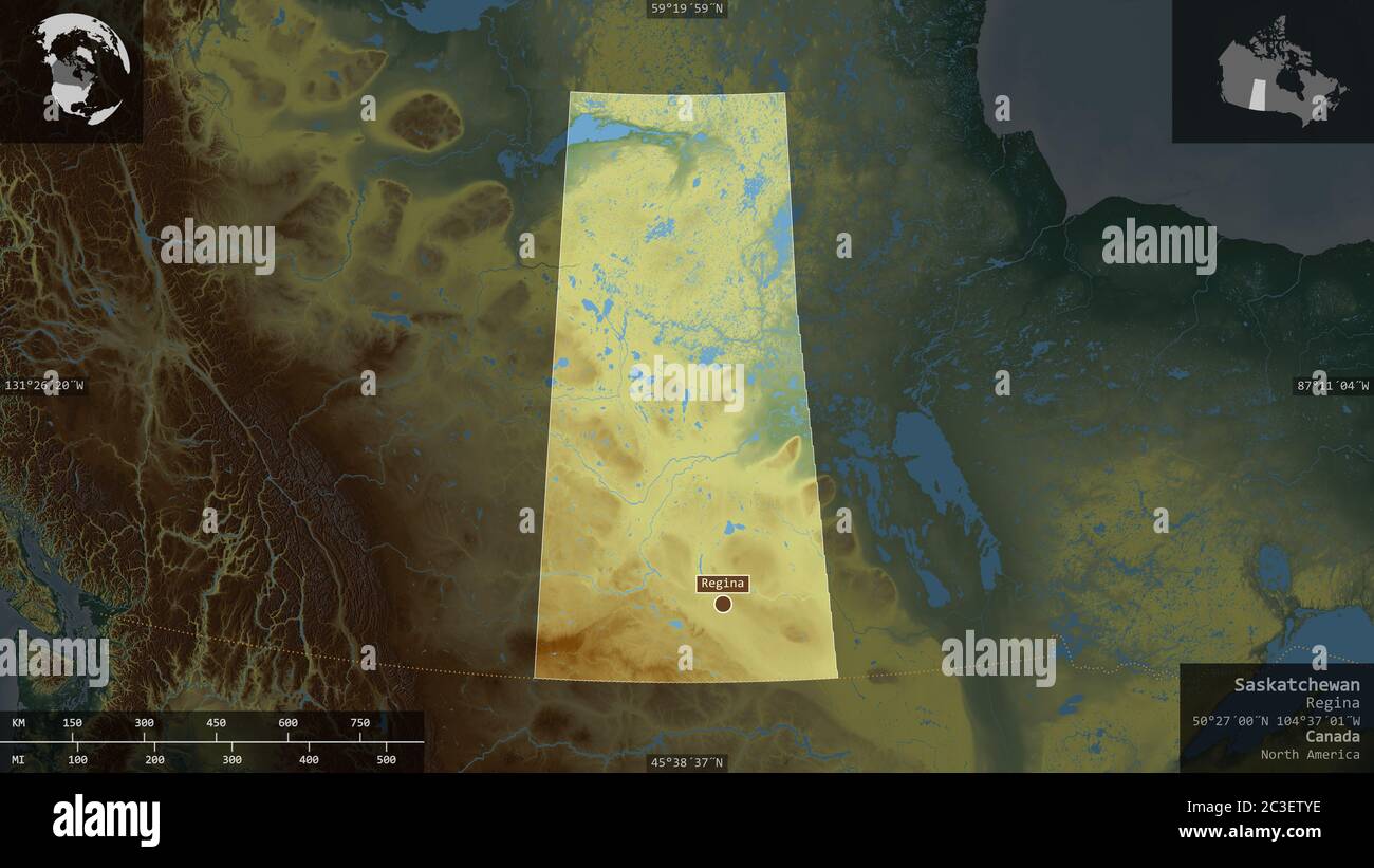 Map of rivers saskatchewan hi-res stock photography and images - Alamy